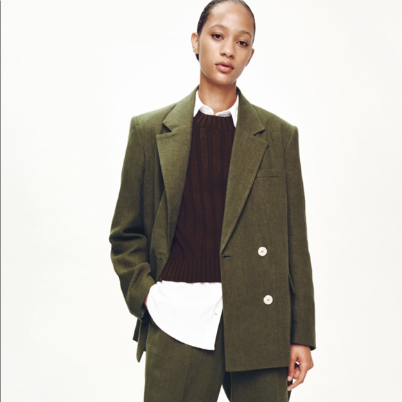 Zara | Jackets & Coats | Zara Double Breasted Rustic Blazer | Poshmark